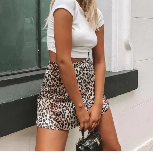 Princess Polly | Skirts | Princess Polly Leopard Print Mini Skirt | Poshmark